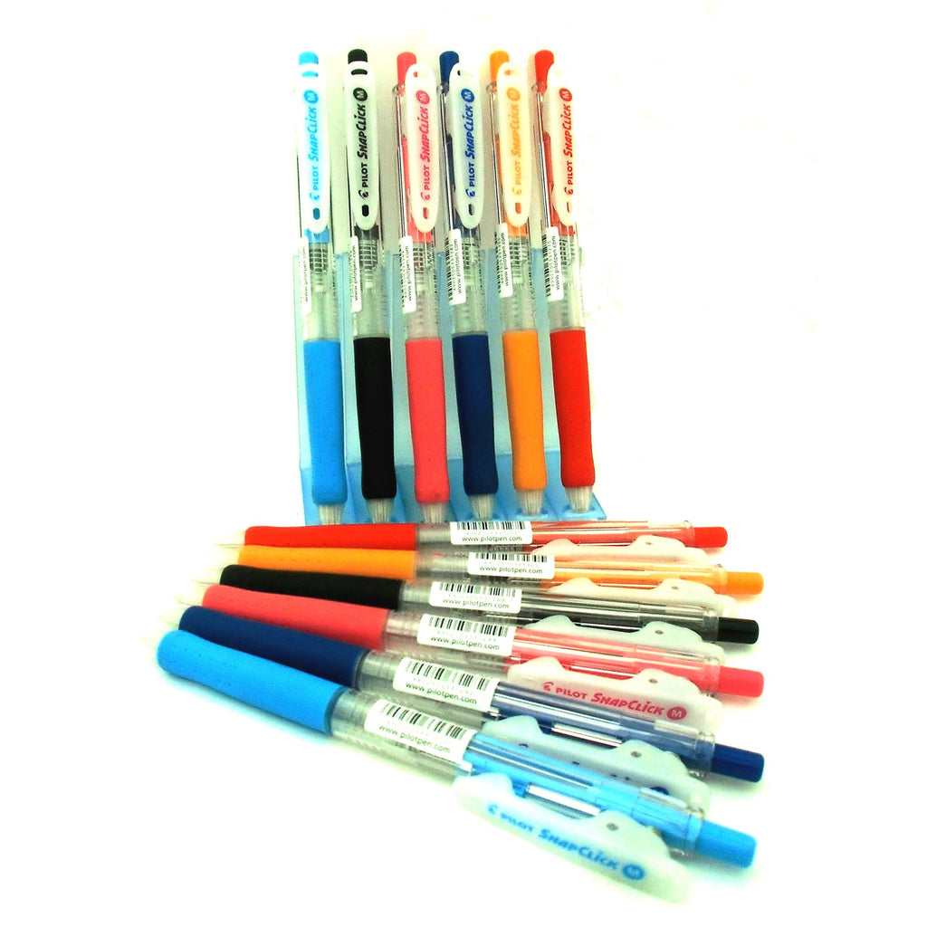 Pilot SnapClick Retractable Ballpoint Pen 1.0mm Tip Extra Large Pocket ...
