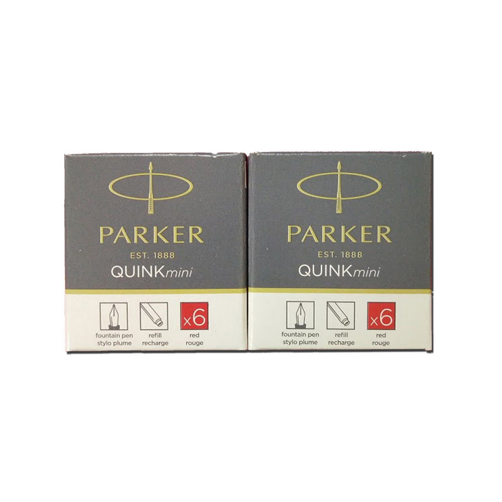 Parker Quink Mini Ink Cartridges x 12 available in 6 Colours – Pens Etc